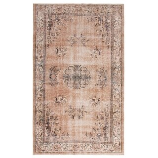 ECARPETGALLERY Hand-knotted Color Transition Light Brown Wool Rug - 5'2 ...