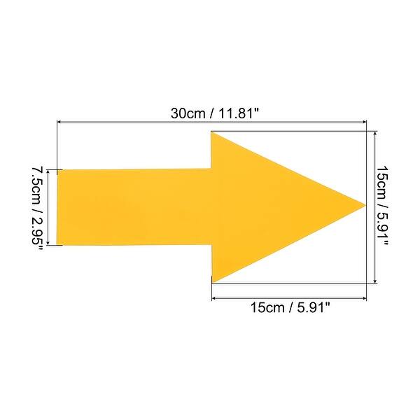 24Pcs Directional Arrow Sticker, 12" Arrow Removable Adhesive Decals ...