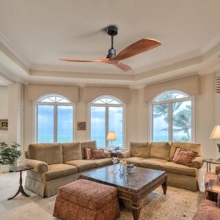 52in Ceiling Wood Fan with Remote - Bed Bath & Beyond - 38154025