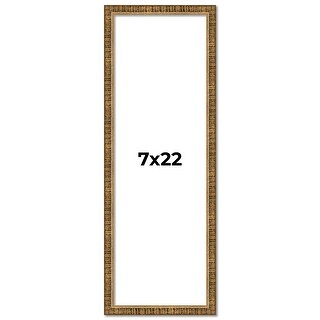 7x22 Frame Gold Solid Wood Picture Frame - Complete Modern Photo Frame ...