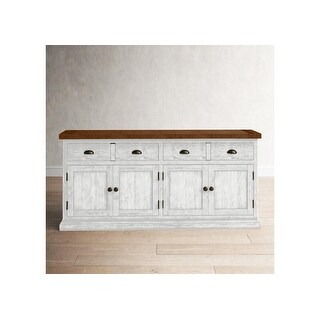 Talon Brands 80" Rustic Two Tone Sideboard Buffet - Bed Bath & Beyond ...