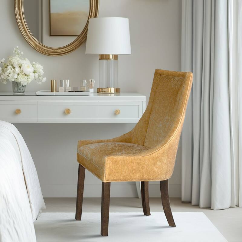 Madison Park Signature Ultra Upholstered Dining Side Chairs With Wood ...