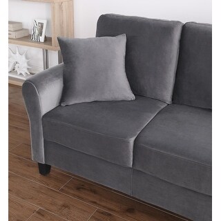 78" Modern 3 Seater Sofa Removable Back Cushions Couch Velvet ...