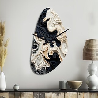 Black White Opt Art Rhythmic Pulses II - Op Art Wall Clock in Fall ...