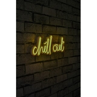 15.4" Novelty Chill Out Led Neon Sign Wall Décor - Bed Bath & Beyond ...