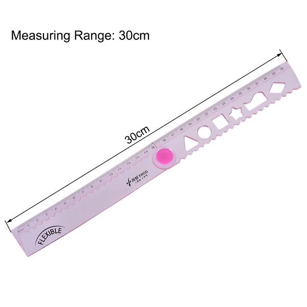 Flexible Folding Ruler 30cm 2 Fold Metric Measuring Tool PVC for ...