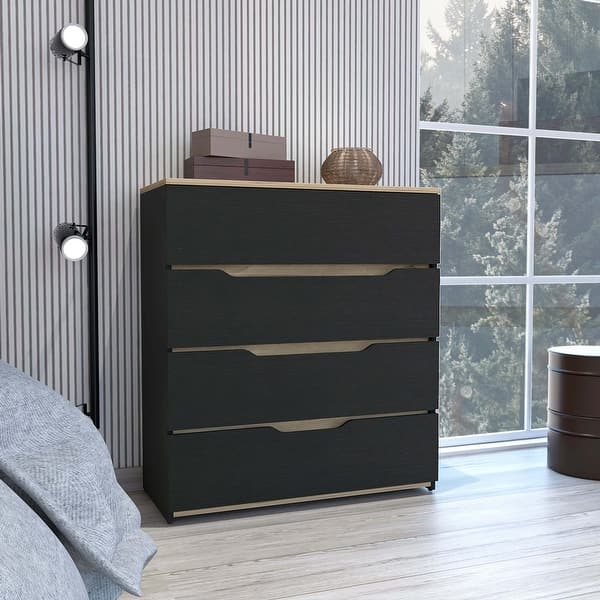 Drawer Dresser with 4 Spacious Drawers, Superior Top, Suitable for ...