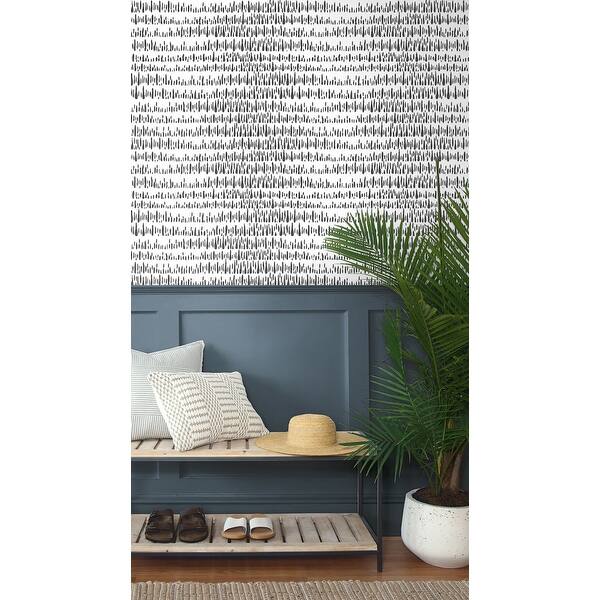 NextWall Brush Marks Abstract Peel and Stick Wallpaper - 20.5 in. W x ...