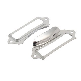 Cabinet Drawer Metal Card Tag Frame Label Holder Pull Handles 69mm Long ...