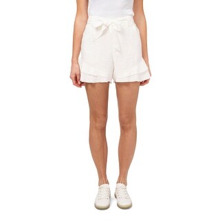 CeCe Women's Tiered Ruffle Belted Shorts Brown Size 10 - Bed Bath ...