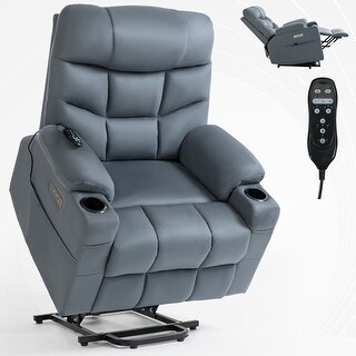 Massage Rotating Rocker Recliner Power Lift Recliner Chair - Bed Bath ...