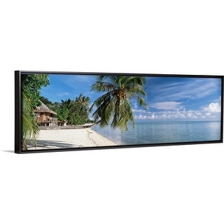 "House on the beach, Matira Beach, Bora Bora, French Polynesia" Black ...