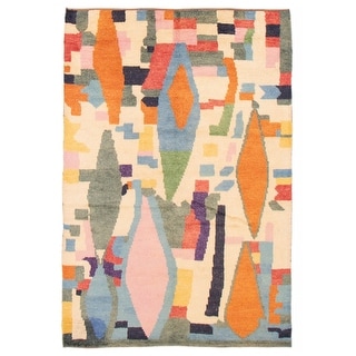 ECARPETGALLERY Hand-knotted Tangier Multi Color Wool Rug - 5'3 x 7'10 ...