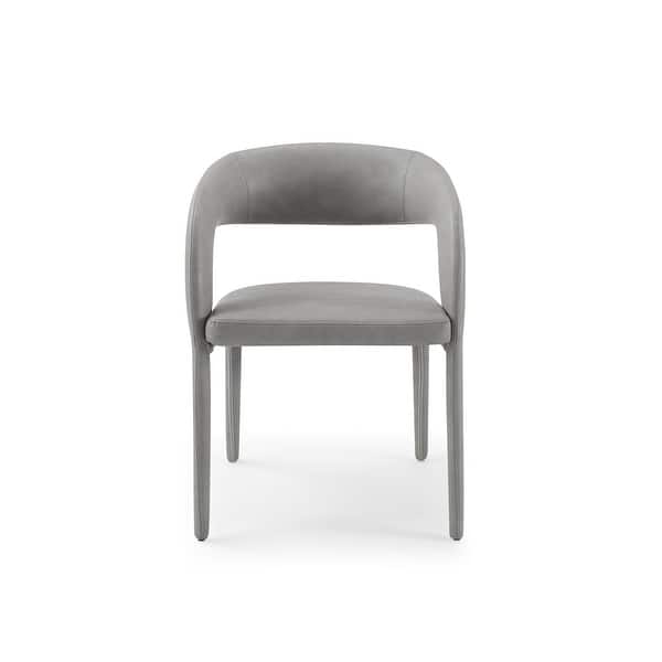 Modrest Faerron Modern Grey Leatherette Dining Chair - On Sale - Bed ...