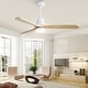 50 Inch / 60 Inch Wood Ceiling Fan with Lights and Remote Control ...