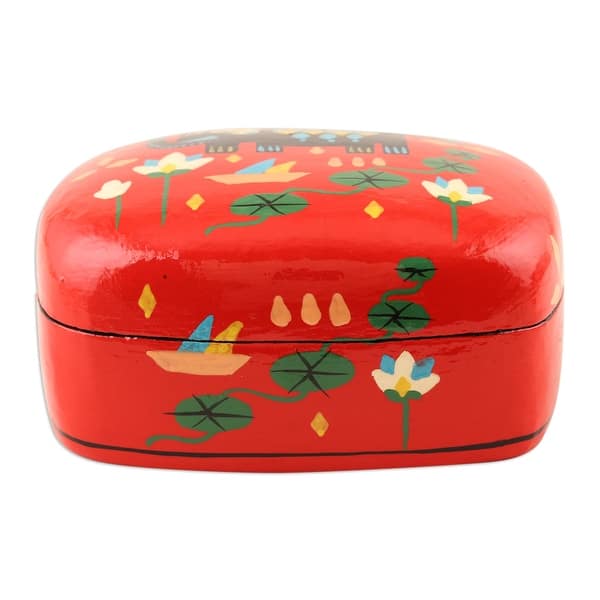 Novica Handmade Tale Of The River Decorative Papier Mache Box - Bed ...
