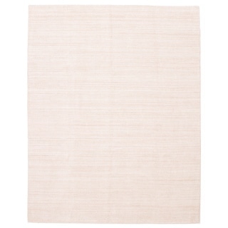 ECARPETGALLERY Hand Loomed Pearl Ivory Wool Rug - 8'2 x 10'2 - Bed Bath ...