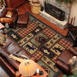 Style Haven Cabin & Lodge Indoor Polypropylene Area Rug | Overstock.com