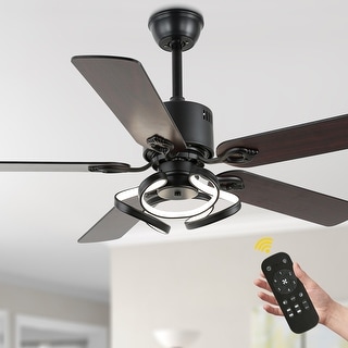 Chichoice 52"Modern Circular Design Ceiling Fan with Light,Remote ...