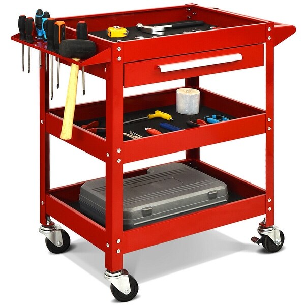 Rolling cart for mechanics store