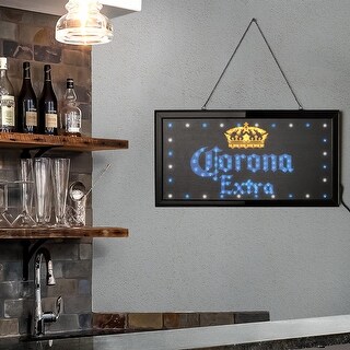 Licensed Corona Extra Framed Flashing LED Marquee Wall Sign (19"x10 ...