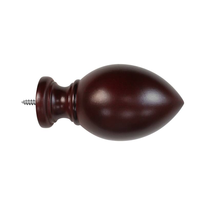 Mix & Match Wood Finials for Wood Curtain Rod (2-Pack) - On Sale ...