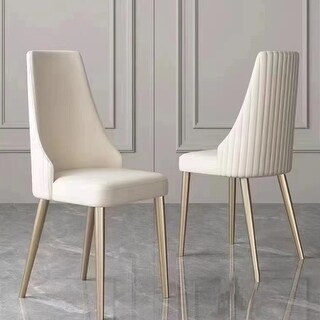 PU Leather Dining Chair with metal legs (Set of 2) - Bed Bath & Beyond ...