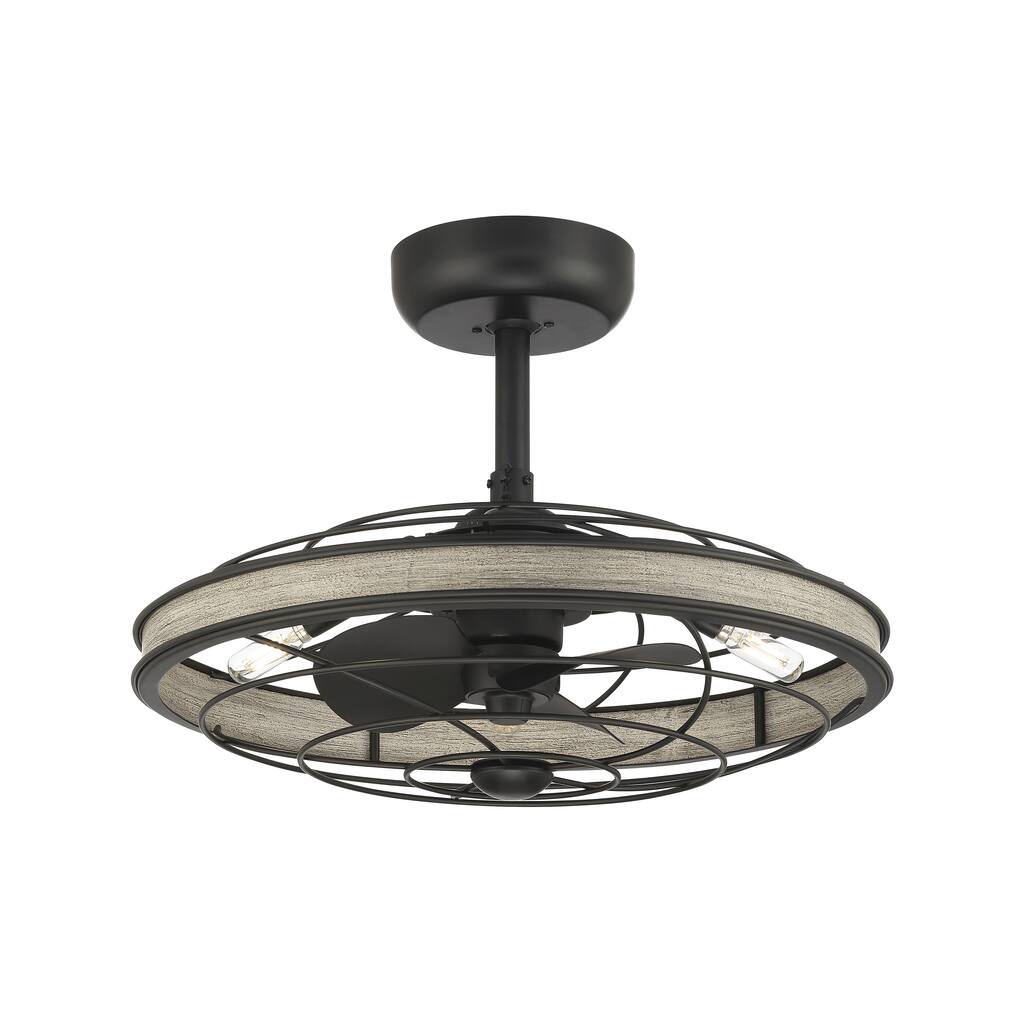 Blynn® 22 inch Ceiling Fan with Remote Control and Dimmable Lights ...