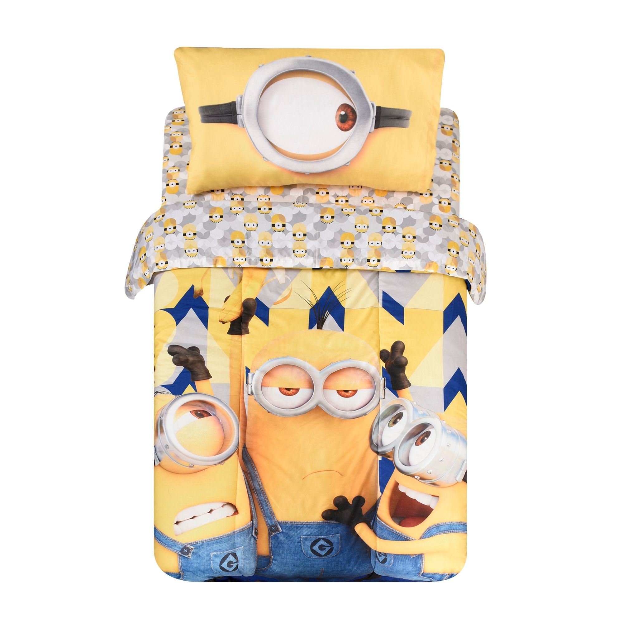 minion queen bed set