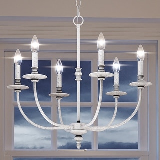 Luxury Cottagecore Chandelier, 24"H x 25"W, with Farmhouse Style ...