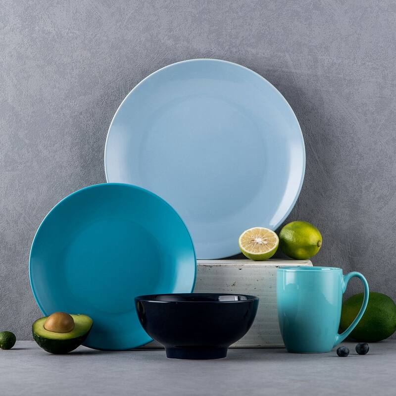 LOVECASA 16-Piece Porcelain Dinnerware Set (Service for 4) - Overstock ...