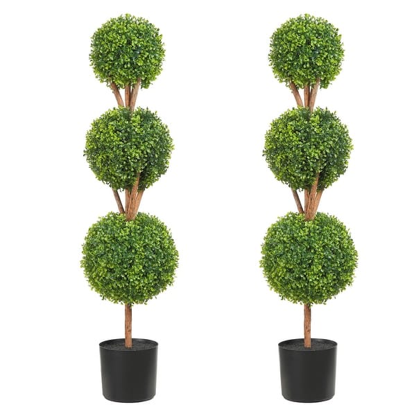 silk topiaries