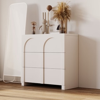 Modern Style Rubber Wood Structure Cabinet Chest Ample Storage Spaces ...