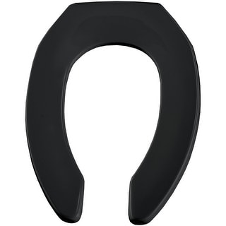 Bemis Elongated Commercial Plastic Open Front Toilet Seat Less Cover ...