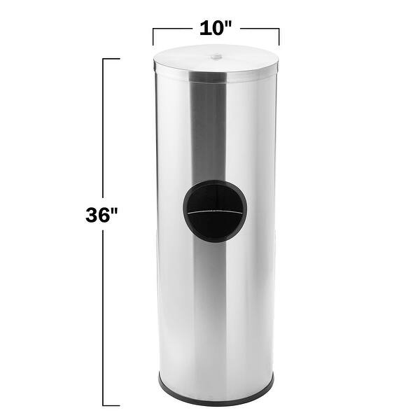 Sleek Gym Wipe Stand with Integrated Waste Receptacle - Bed Bath ...