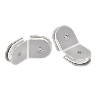 Round Glass Clamp, Adjustable 8-12mm Thick 135 Degree Double Side Clip ...