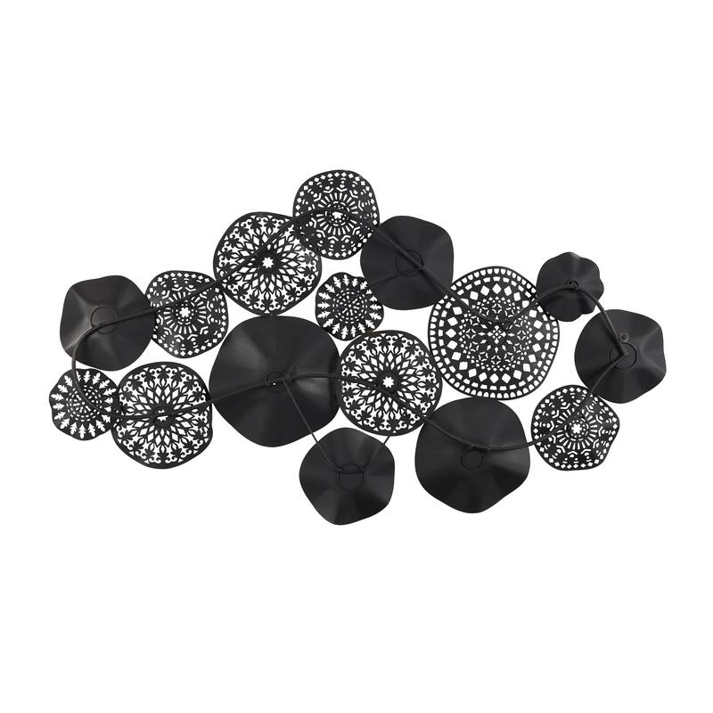 Multi Colored Metal 3D Overlapping Discs Plate Home Wall Decor ...