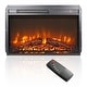 Electric Fireplace,with Remote Control Timer,Overheating Protection ...