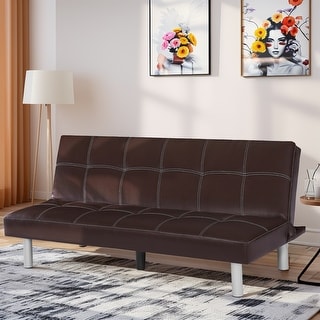 Futon Couch, Convertible Sofa Bed Sleeper Futons for Small Rooms, RV ...