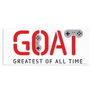 Stupell The GOAT Gamer Canvas Wall Art Design By Yass Naffas Designs ...