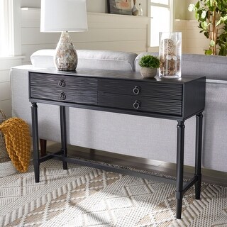 SAFAVIEH Aliyah 4-Drawer Console Table - 42" W x 13" L x 29.5" H - Bed ...