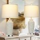 Set of 2 Touch Control 25-Inch Table Lamps with USB & Type-C Ports and ...
