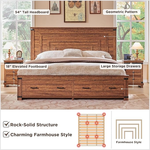 King double bed store