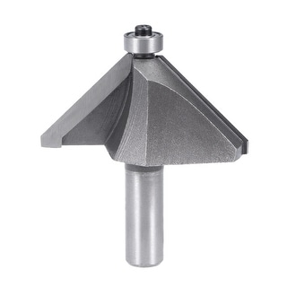 Chamfer Router Bit 1/2 Shank 1-1/2" Dia 45 Degree High Carbon Steel ...