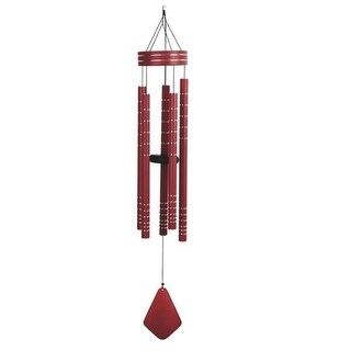 Q-Max 40" Long Tuned Wind Chime Traditional Red Tube - Bed Bath ...