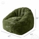 Giant Bean Bag Chair,Shell-Shaped Oversized Bean Bag Chair with Fille ...
