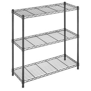 Supreme 3-Shelf Freestanding Shelves - Black - Bed Bath & Beyond - 36813955