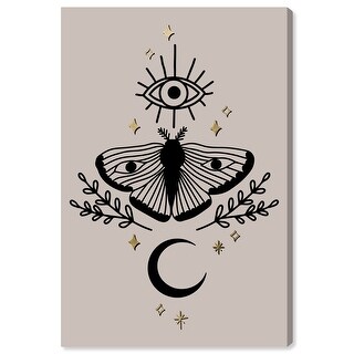 Oliver Gal 'Cosmic Evil Eye Moth' Canvas Art Print - Bed Bath & Beyond ...