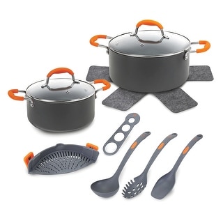 MasterChef MC3015 10 Pieces Champions Pasta, Soup & Stew Pot Set Gray ...