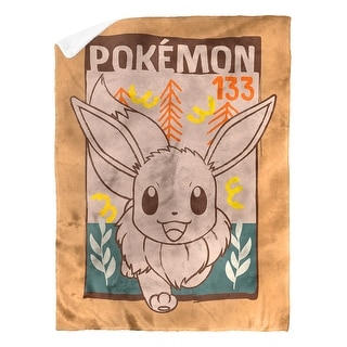 Pokemon Eevee in the Wild Mink Sherpa Throw Blanket - Bed Bath & Beyond ...